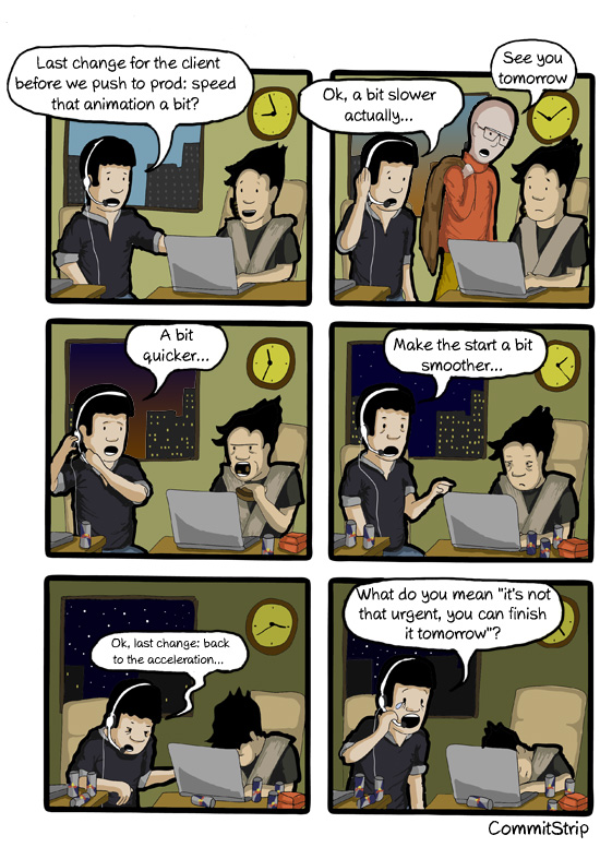 True Story : « Une dernière chose… » | CommitStrip