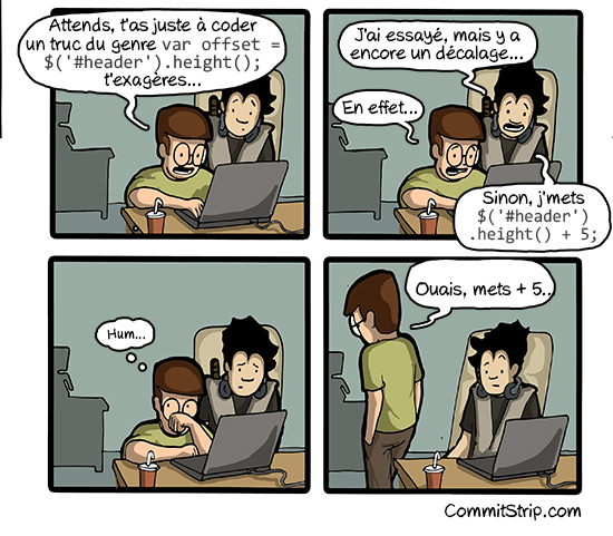 Don't use magic numbers! | CommitStrip