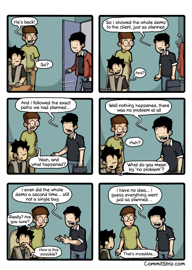 When Murphy's law fails | CommitStrip