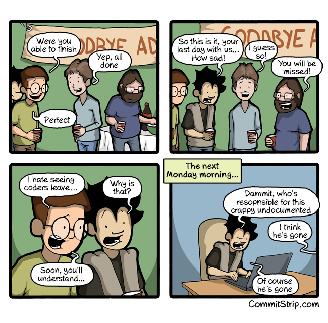 Why we never forget our fellow coders | CommitStrip