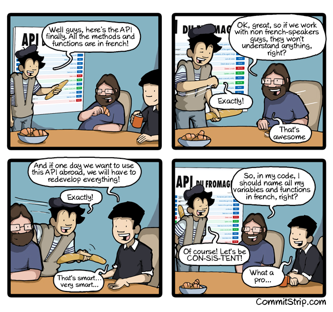 The story of a coder who doesn't speak english | CommitStrip