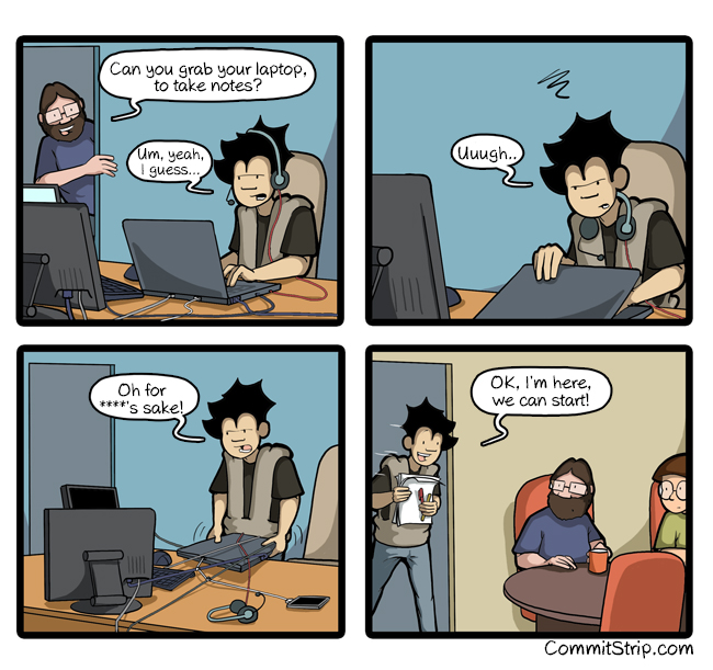 The Desktop Laptop | CommitStrip